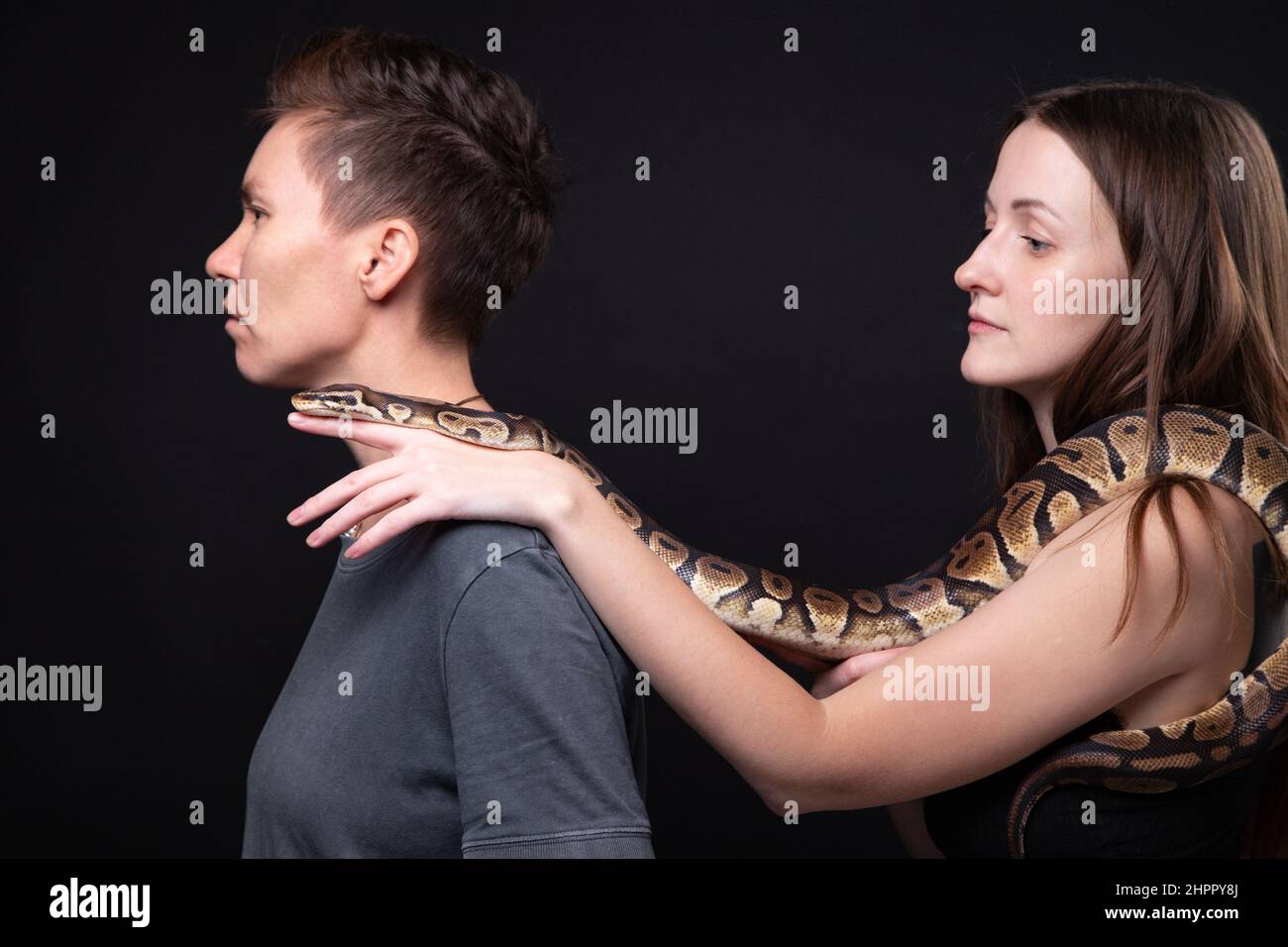 Python on my shoulder hi-res stock photography and images - Alamy