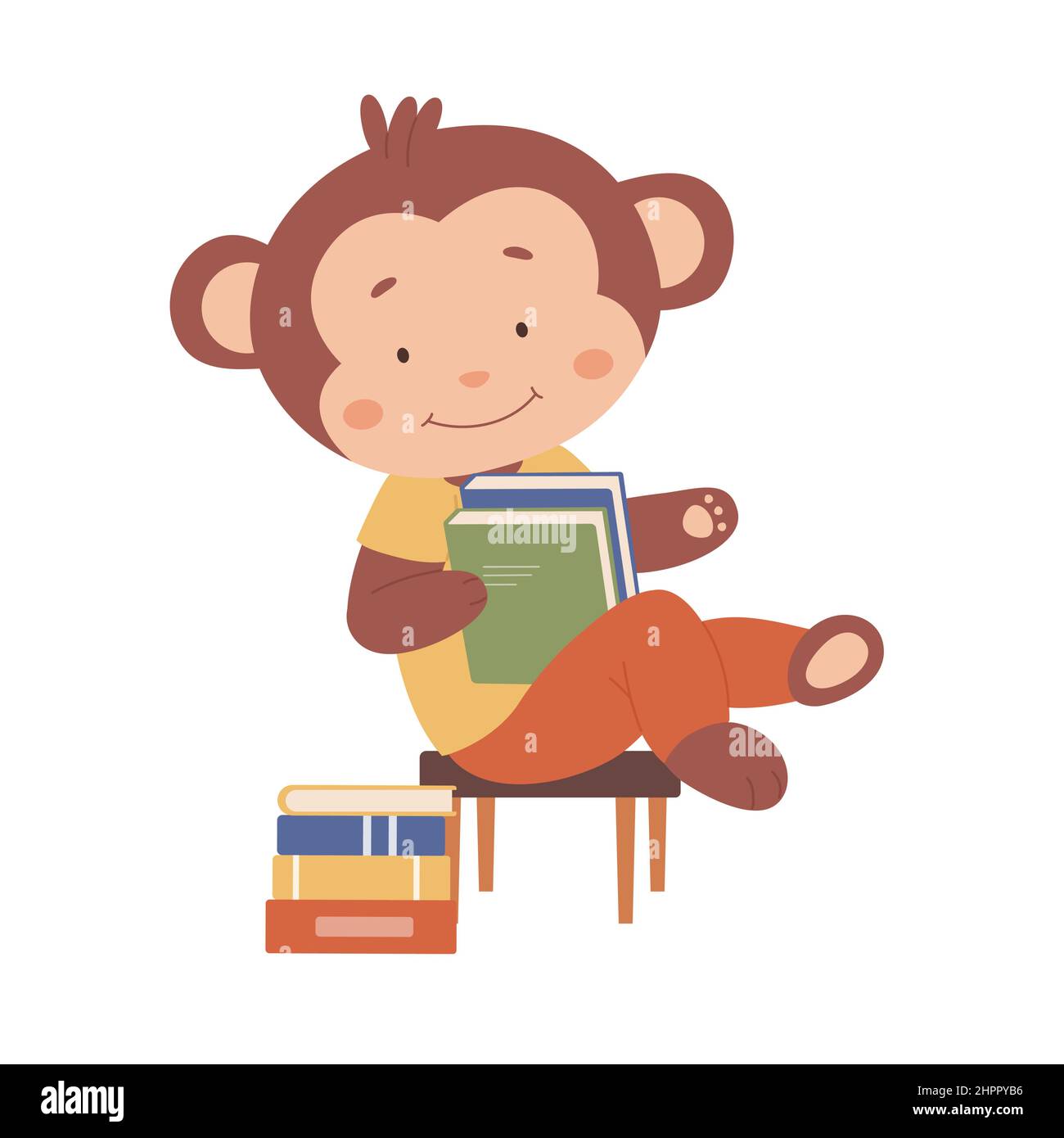 Monkey Writing Clipart