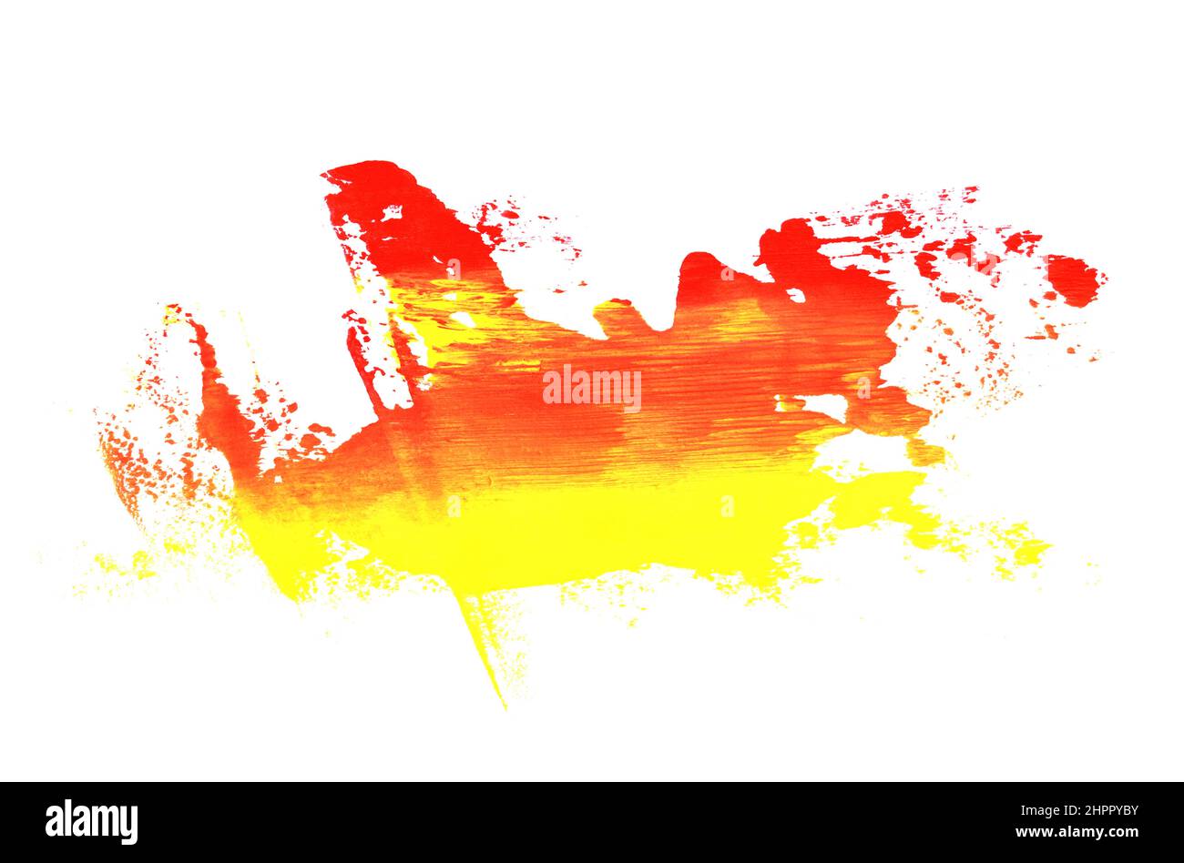 Colorful paint smear shape isolated on white background Stock Photo - Alamy