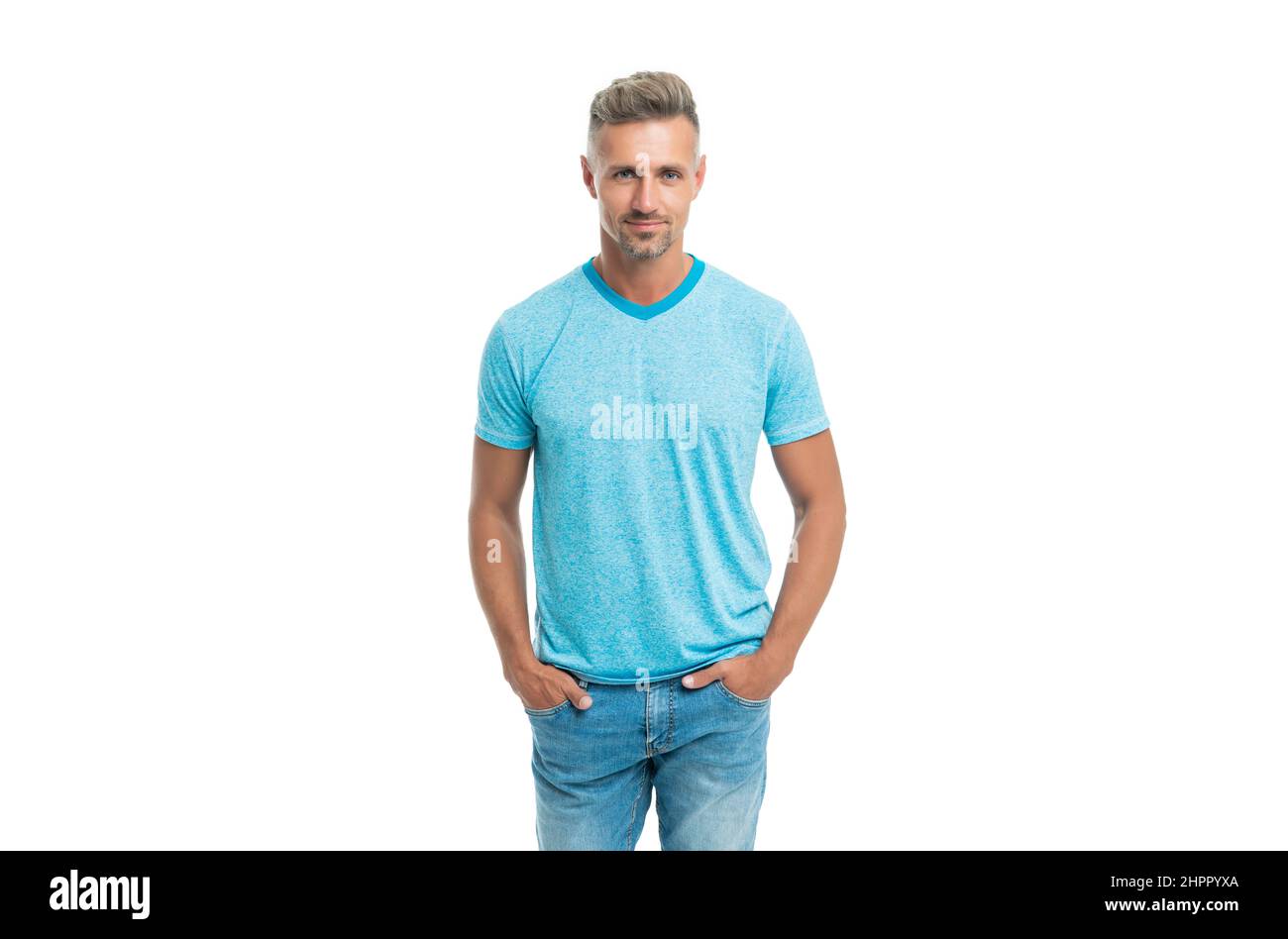 Male haircut model Cut Out Stock Images & Pictures - Alamy