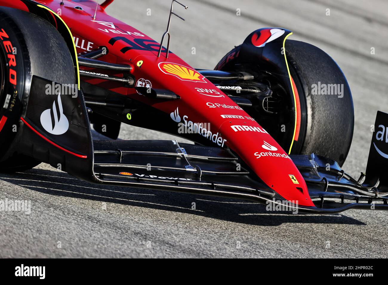 Barcelona, Spain. 23rd Feb, 2022. Charles Leclerc (MON) Ferrari F1-75 ...