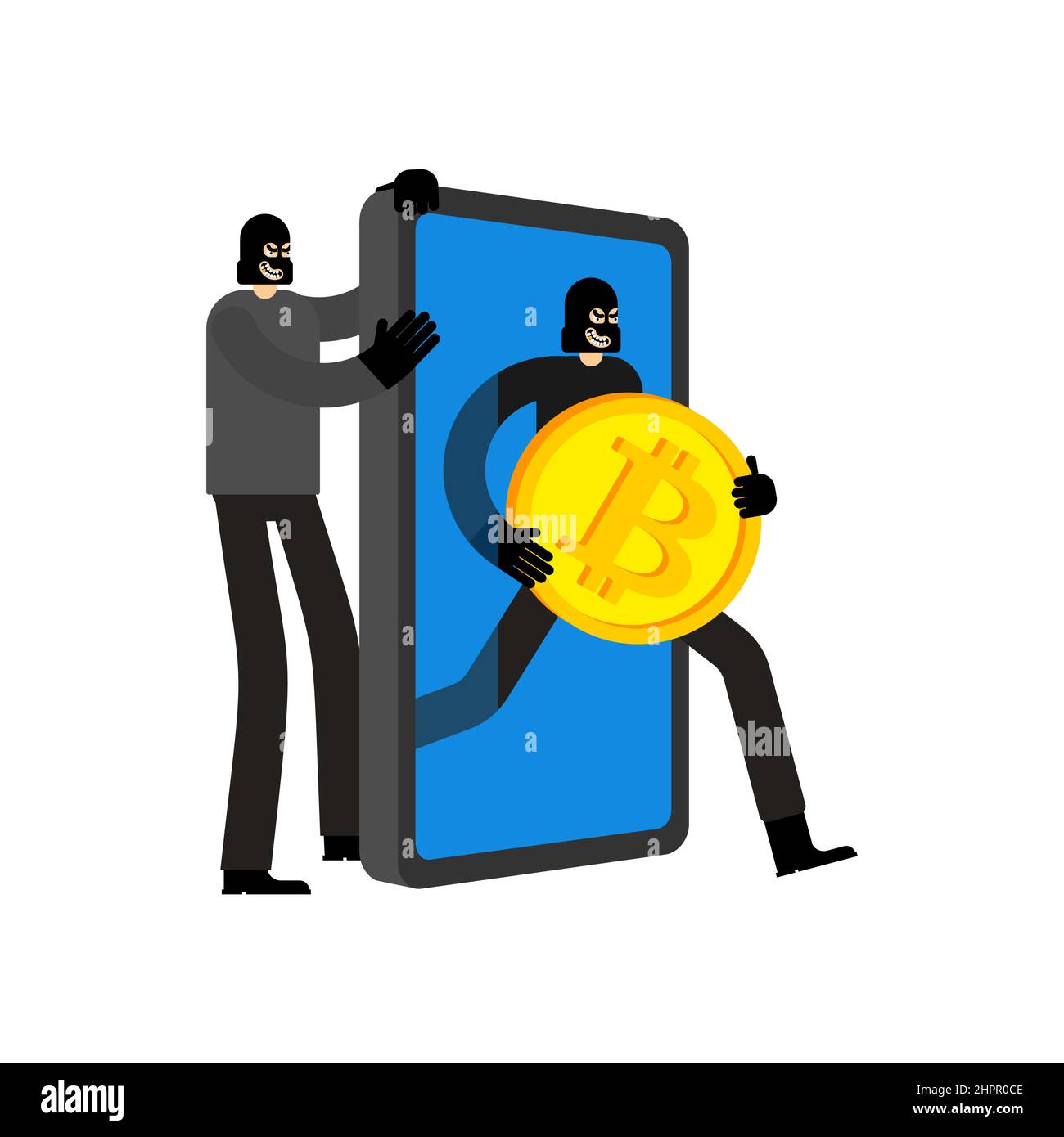 Cryptocurrency cybercrime Stock Vector Images - Alamy