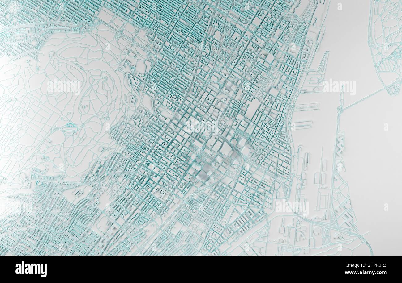 Simplified street map hi-res stock photography and images - Alamy