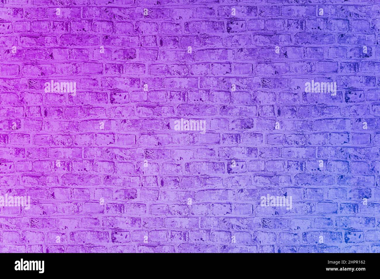 Brick white wall with colorful neon lights. Brick wall, background ...