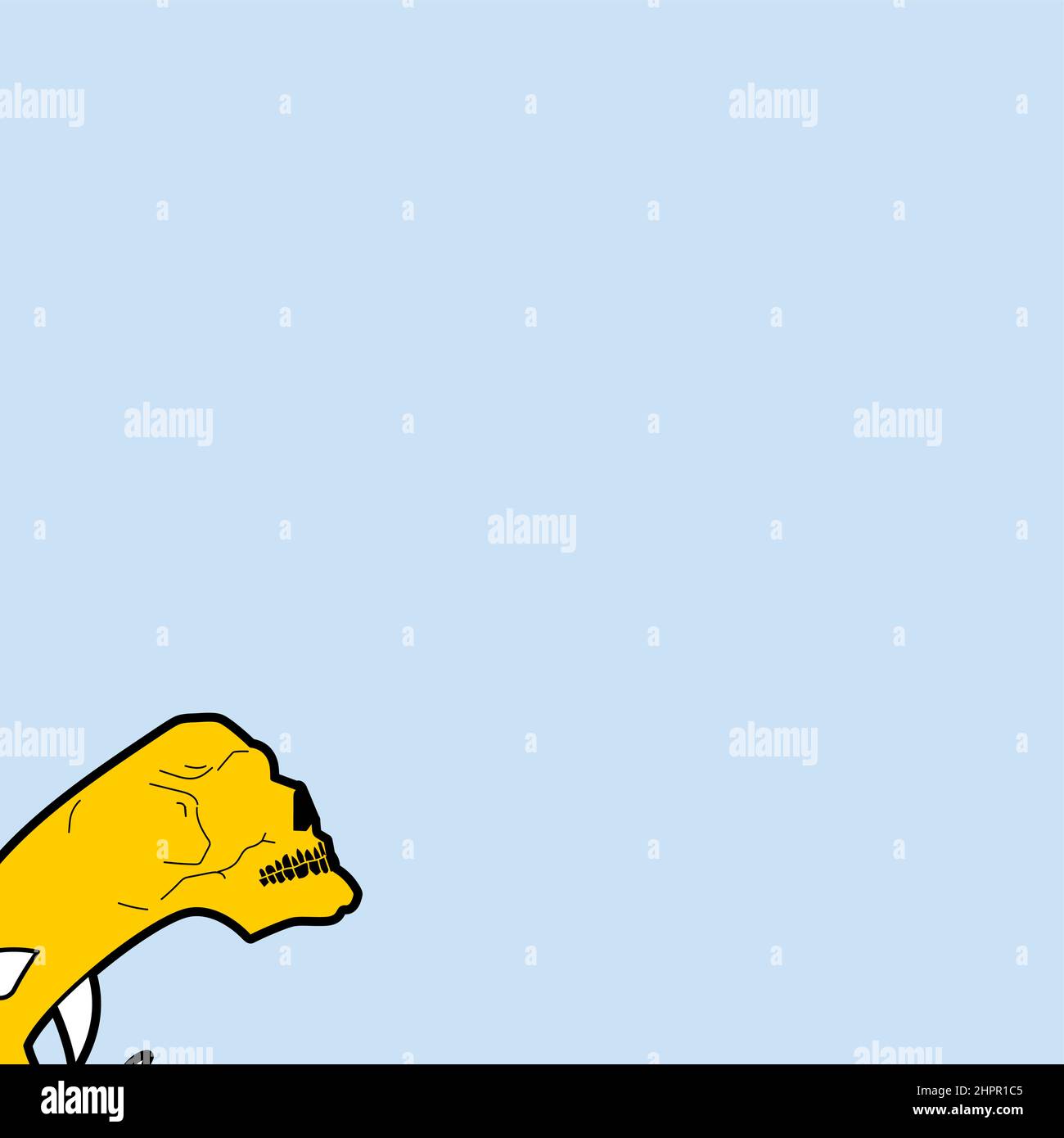 fish skeleton pattern seamless. Terrible variety of fish background ...