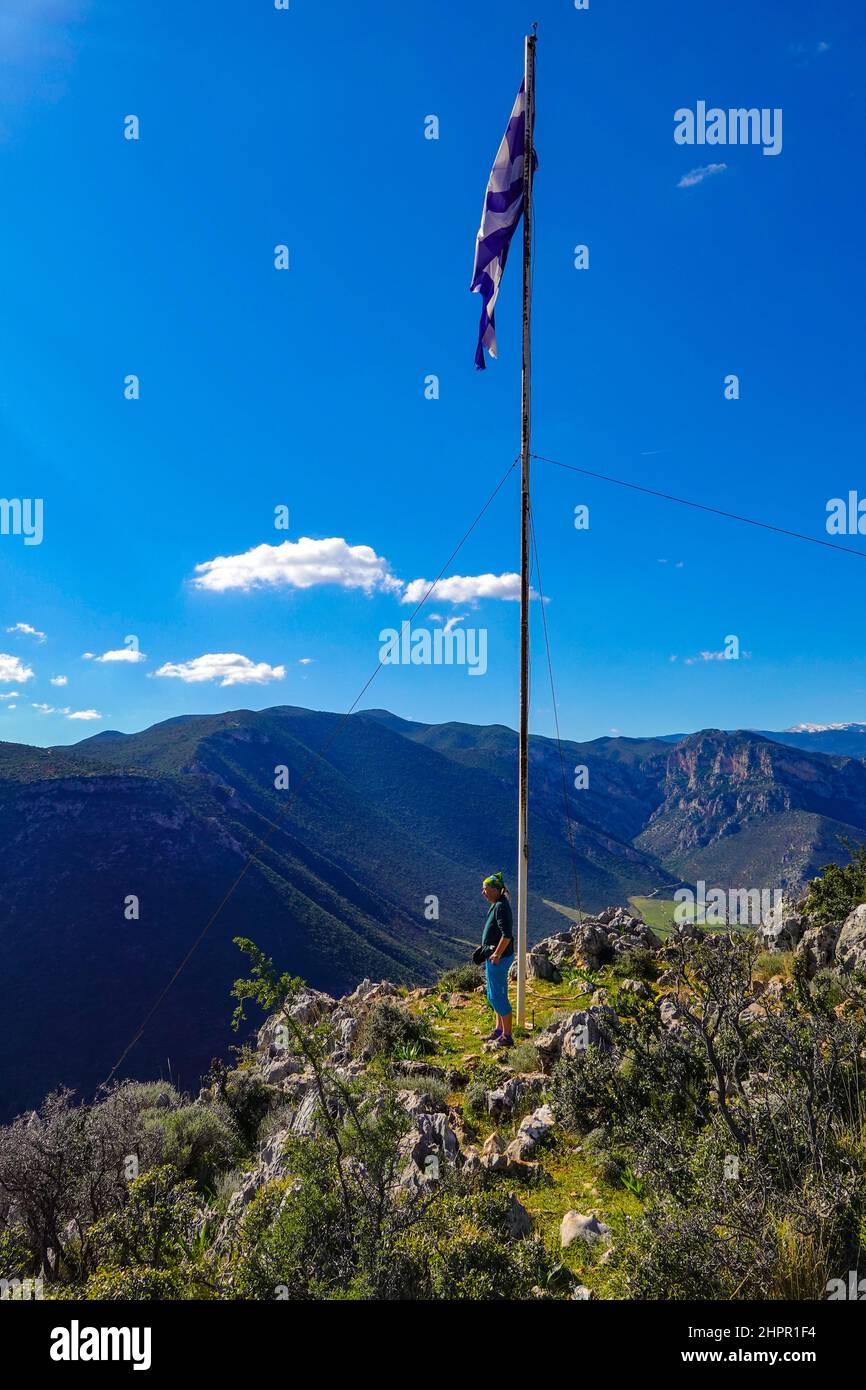 Leonidio, town in the Arcadia region of the Peleponnese area, Greece ...