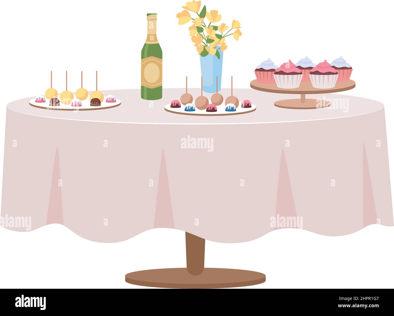 Buffet table party Stock Vector Images - Alamy