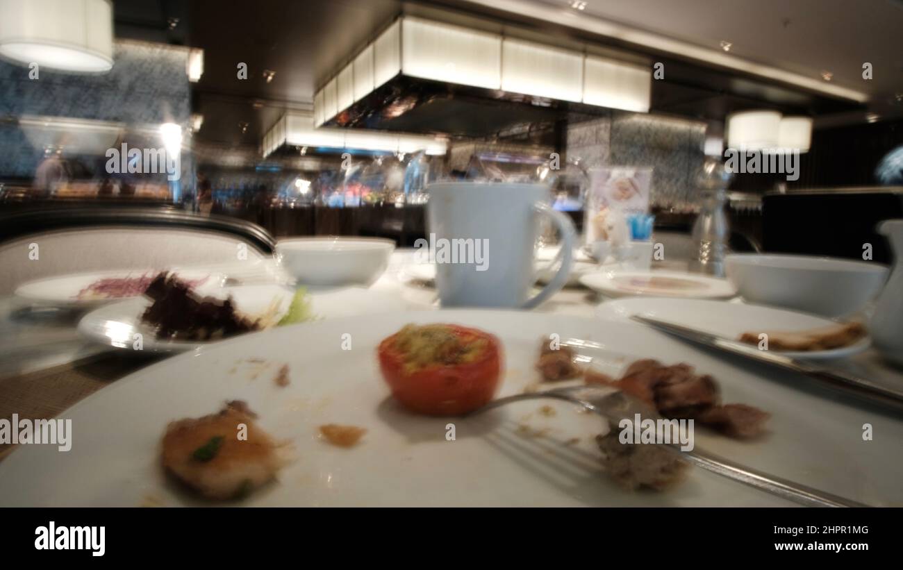 Background and Abstract of Eating Out in a Fine Restaurant Stock Photo ...