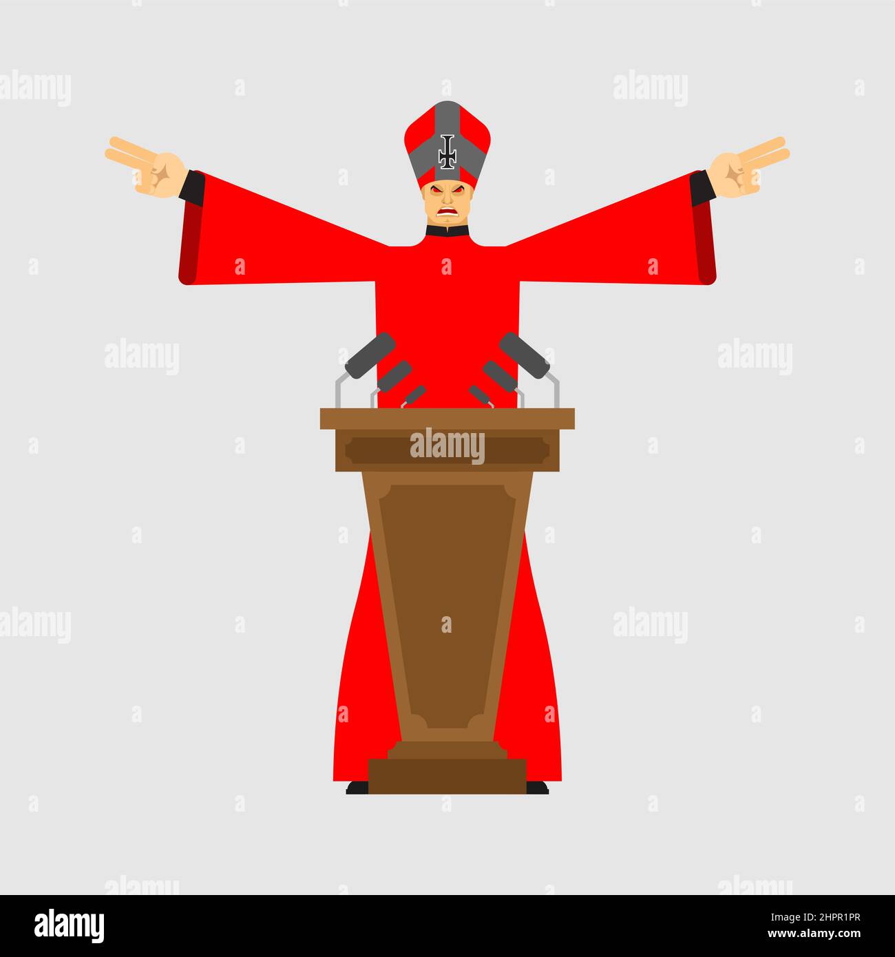 Priest exorcism Stock Vector Images - Alamy