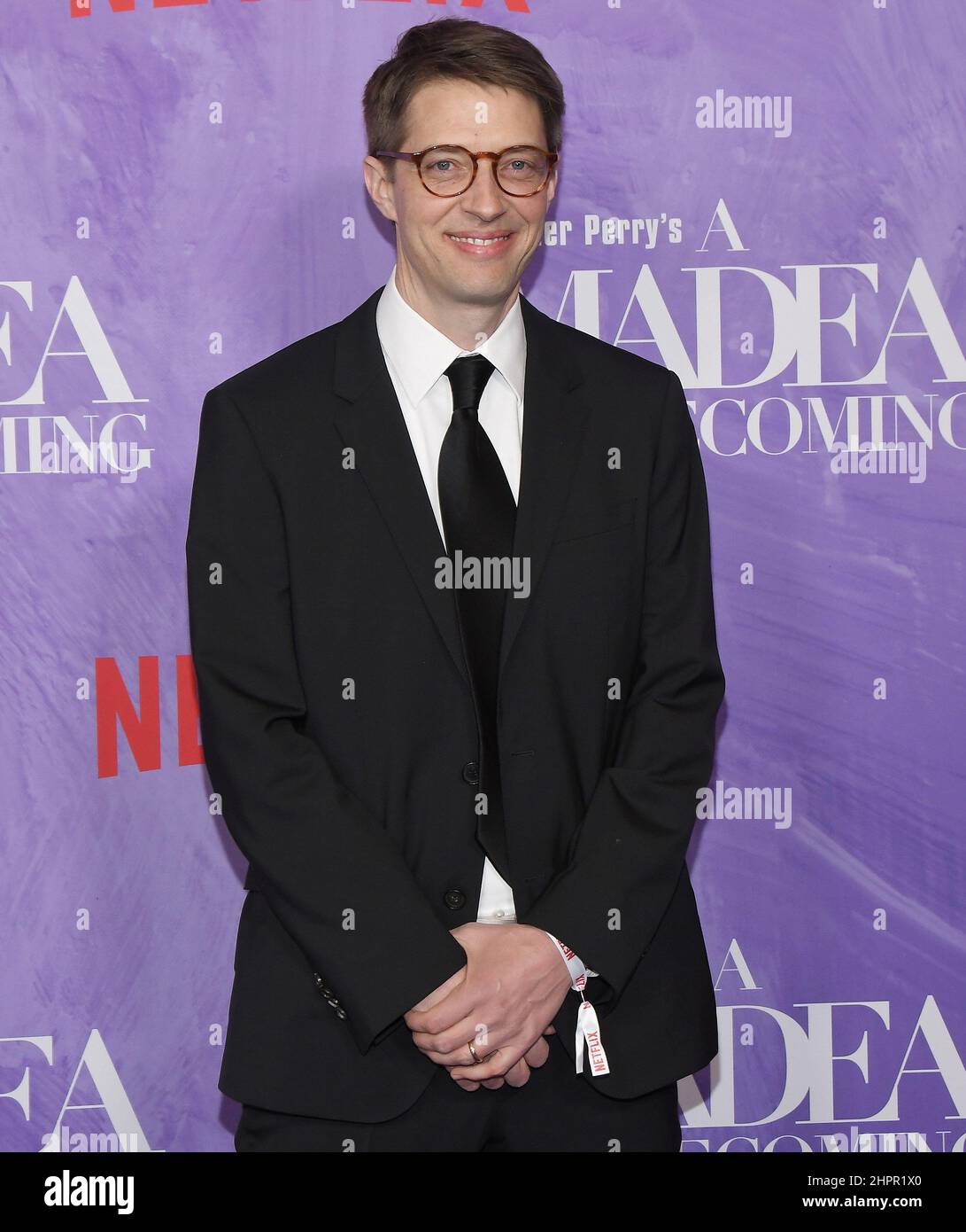 Los Angeles, CA, February 22, 2022. Philip White arrives at the World ...