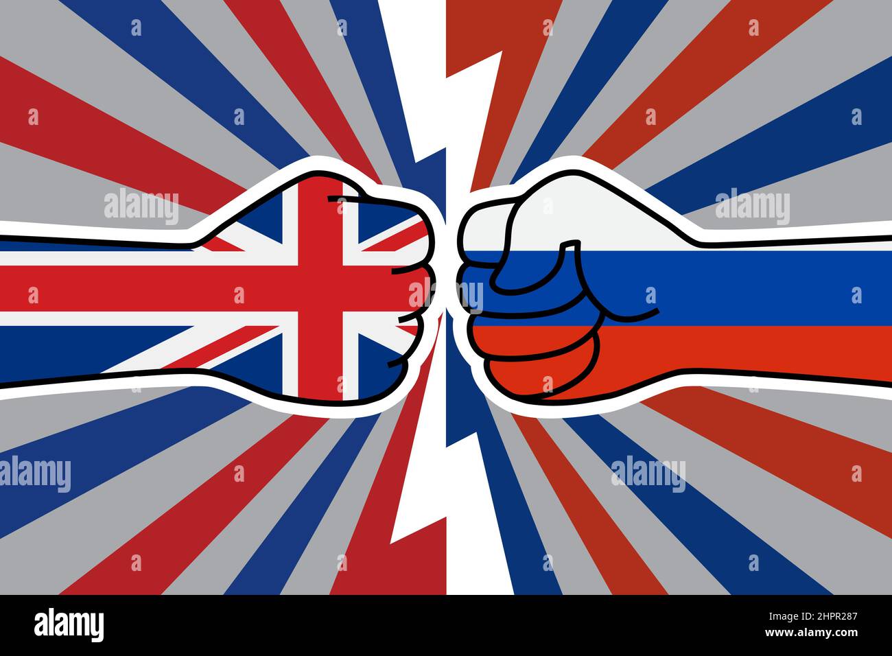 Uk russia fight Stock Vector Images - Alamy