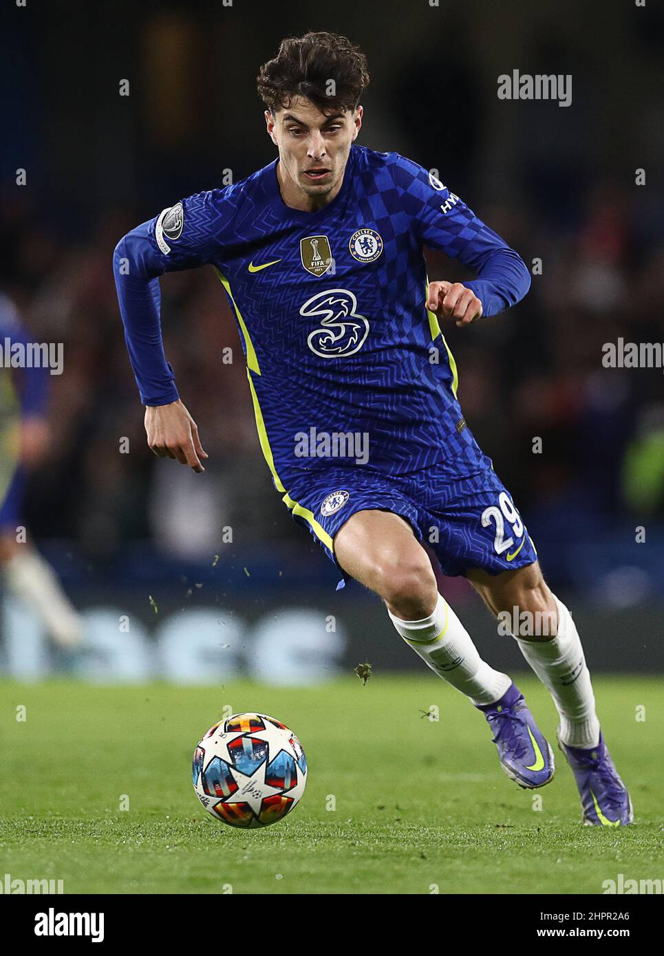 London, England, 22nd February 2022. Kai Havertz of Chelsea during the ...