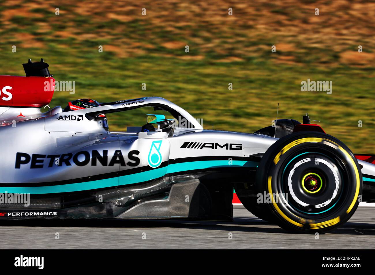 Barcelona, Spain. 23rd Feb, 2022. Barcelona, Spain, 23.02.2022. George ...