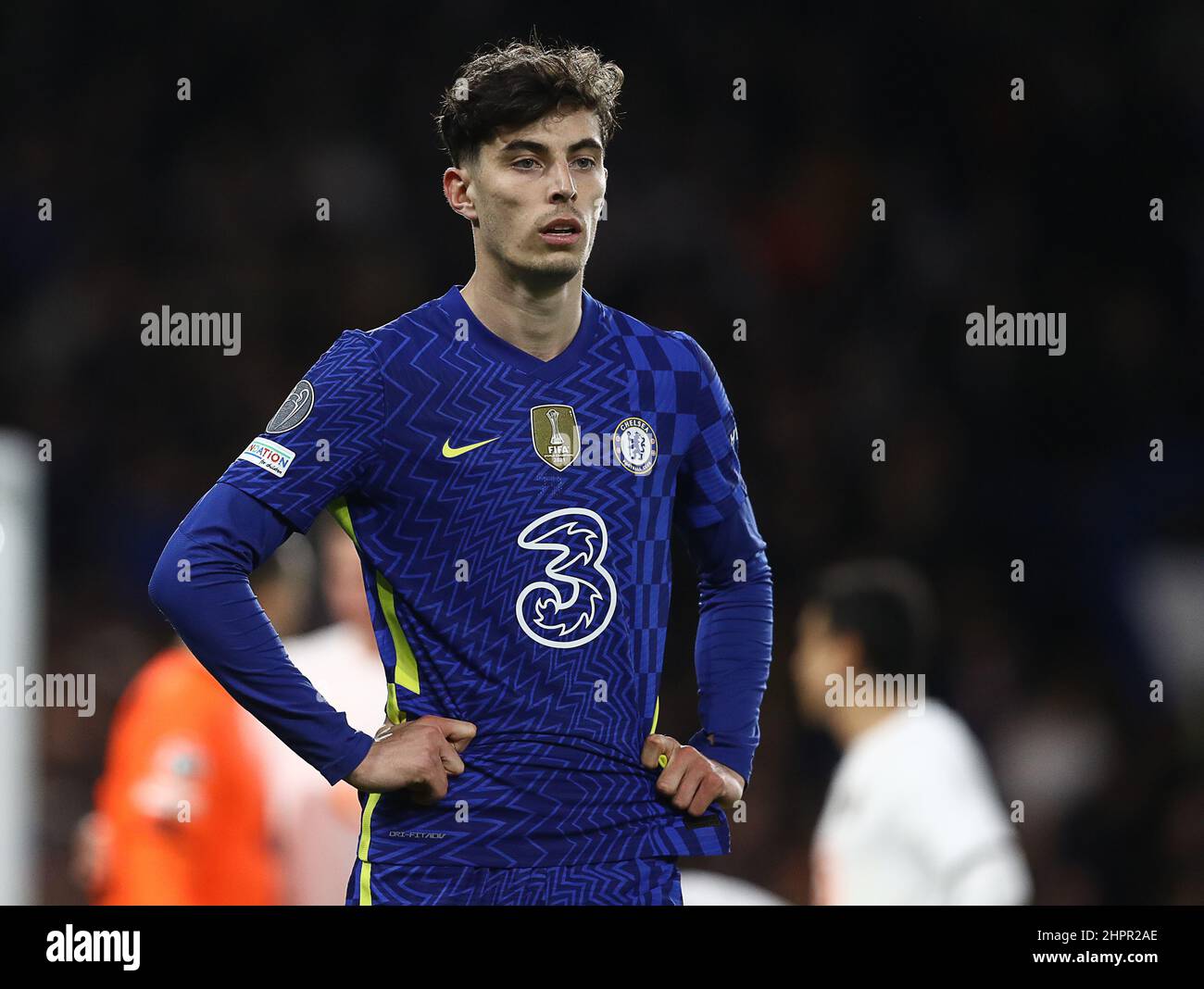 London, England, 22nd February 2022. Kai Havertz of Chelsea during the ...