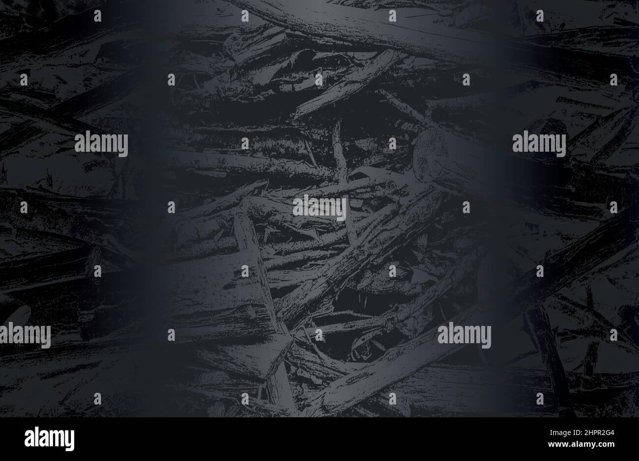 Luxury black metal gradient background with distressed wooden branch ...