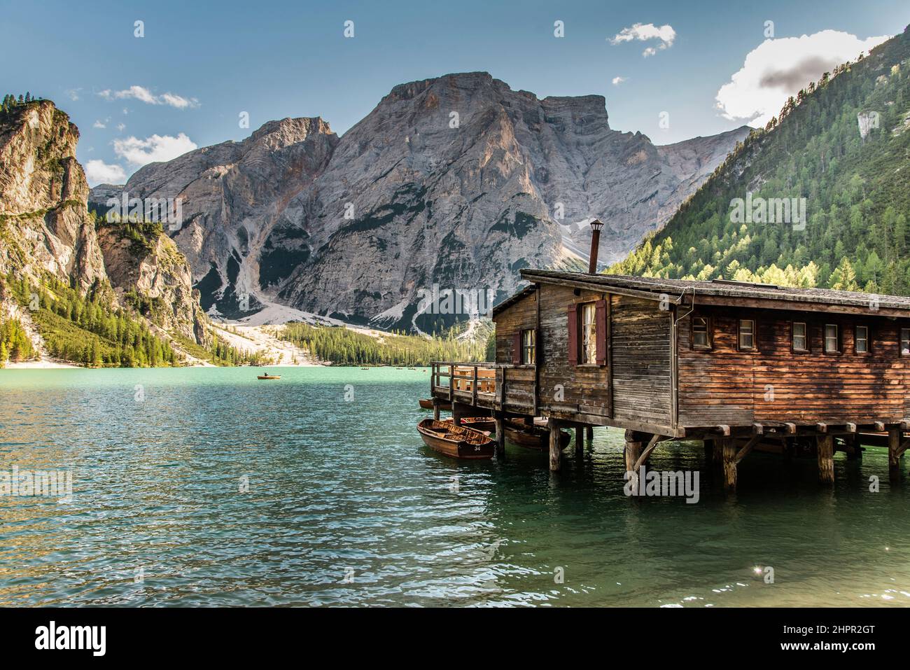 September 2021, Fanes-Sennes-Braies Natural Park, panorama of the ...