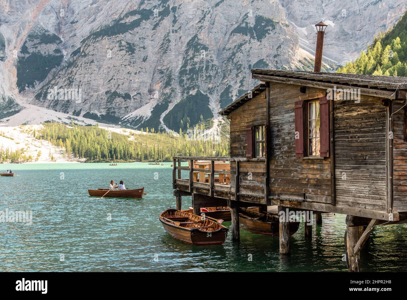 September 2021, Fanes-Sennes-Braies Natural Park, panorama of the ...