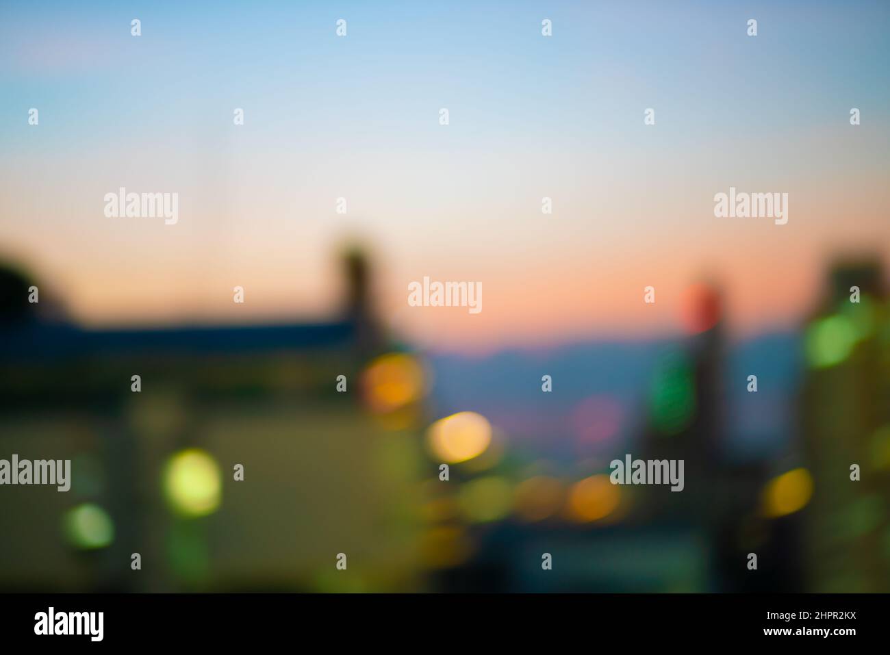 Bokeh buildings bangkok city hi-res stock photography and images - Alamy