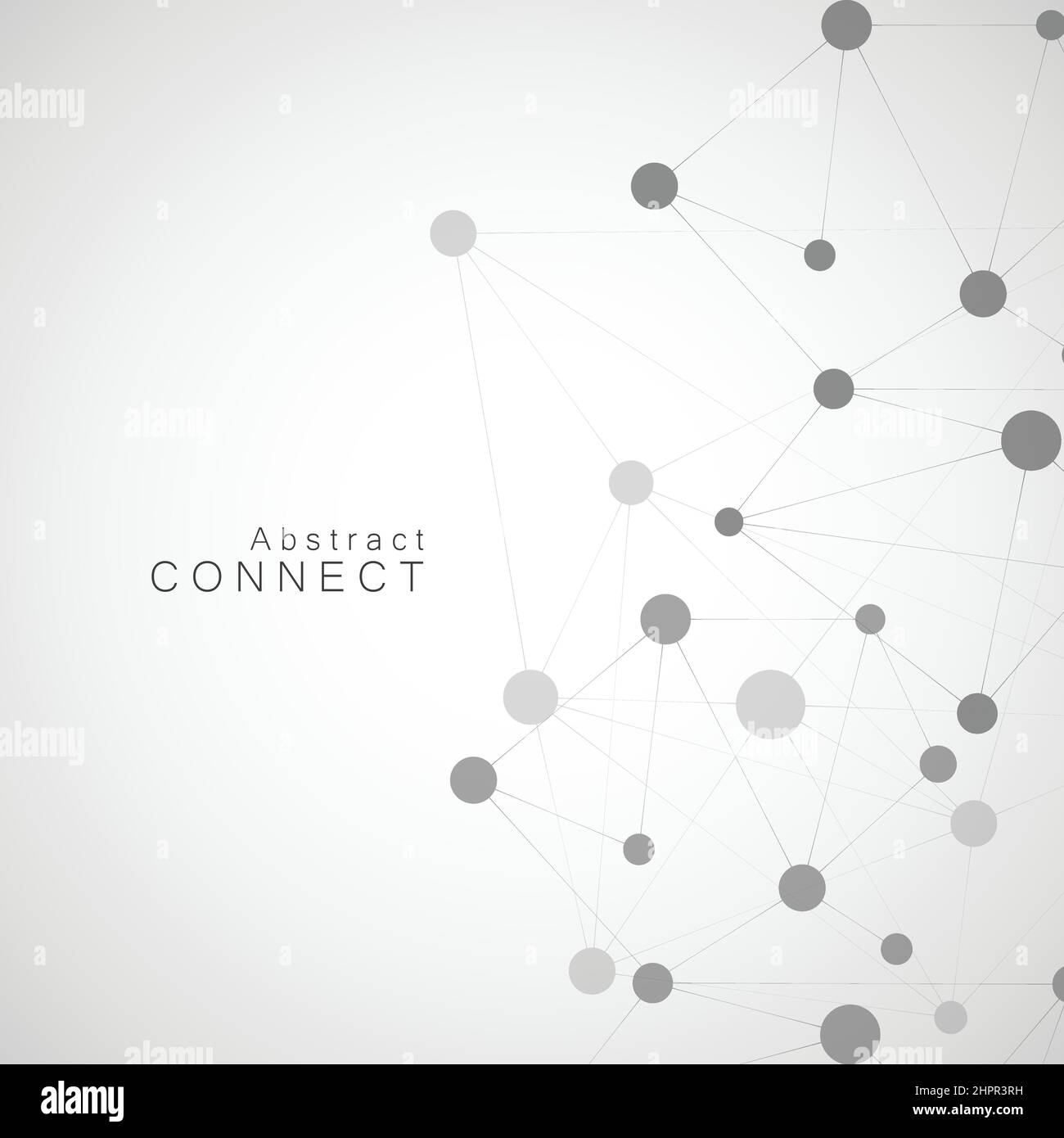 Abstract polygonal vector background with connection structure. Design ...