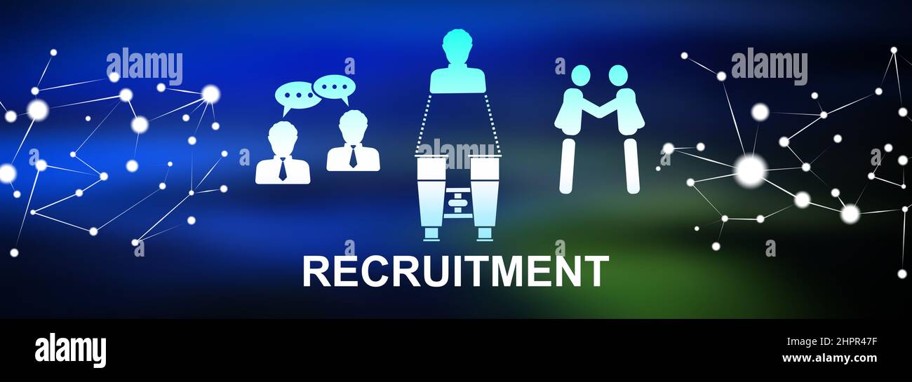 Illustration of a recruitment concept Stock Photo - Alamy