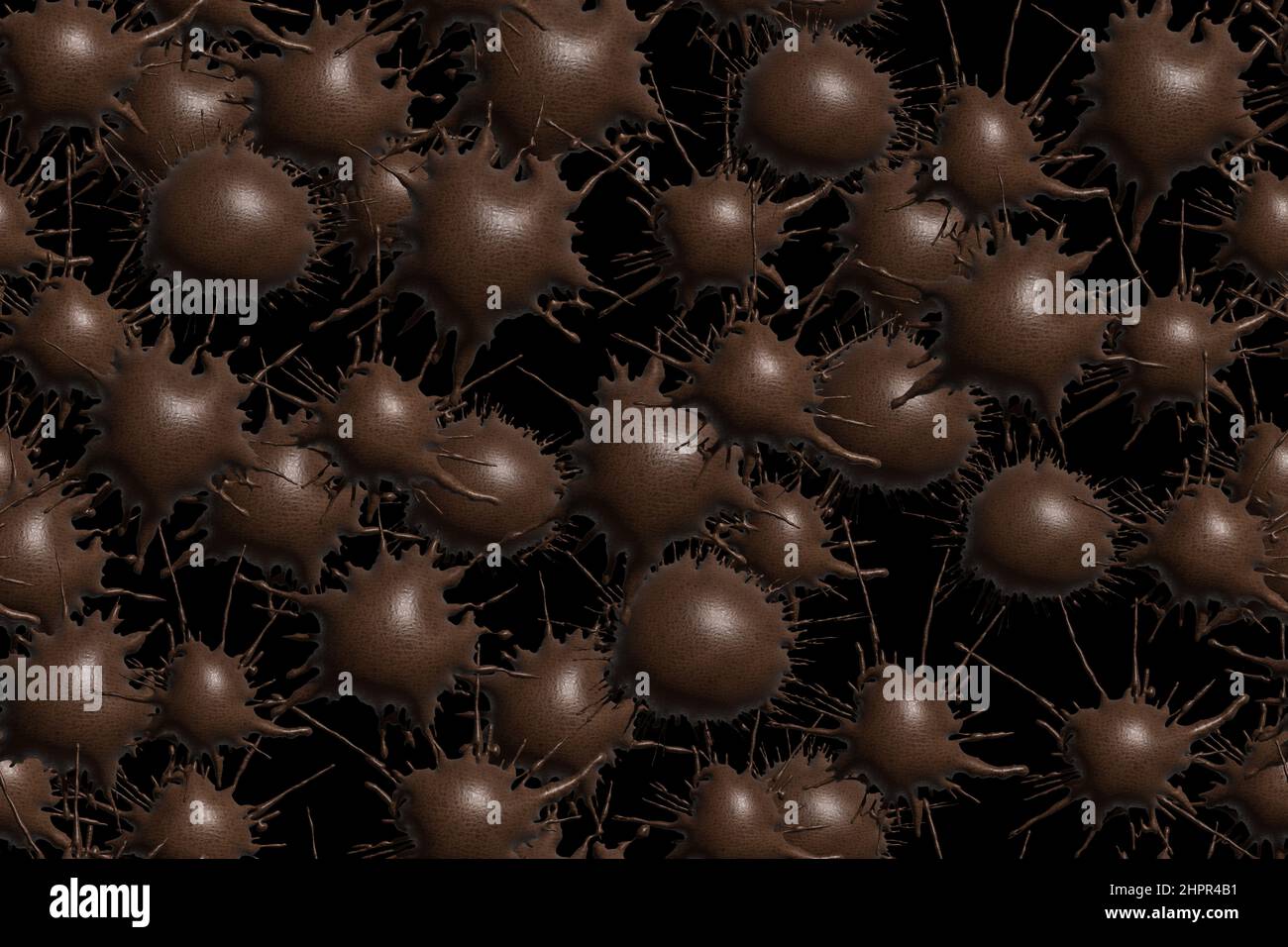 Abstract Skin Blots Seamless Pattern 3D Illustration Background Stock ...