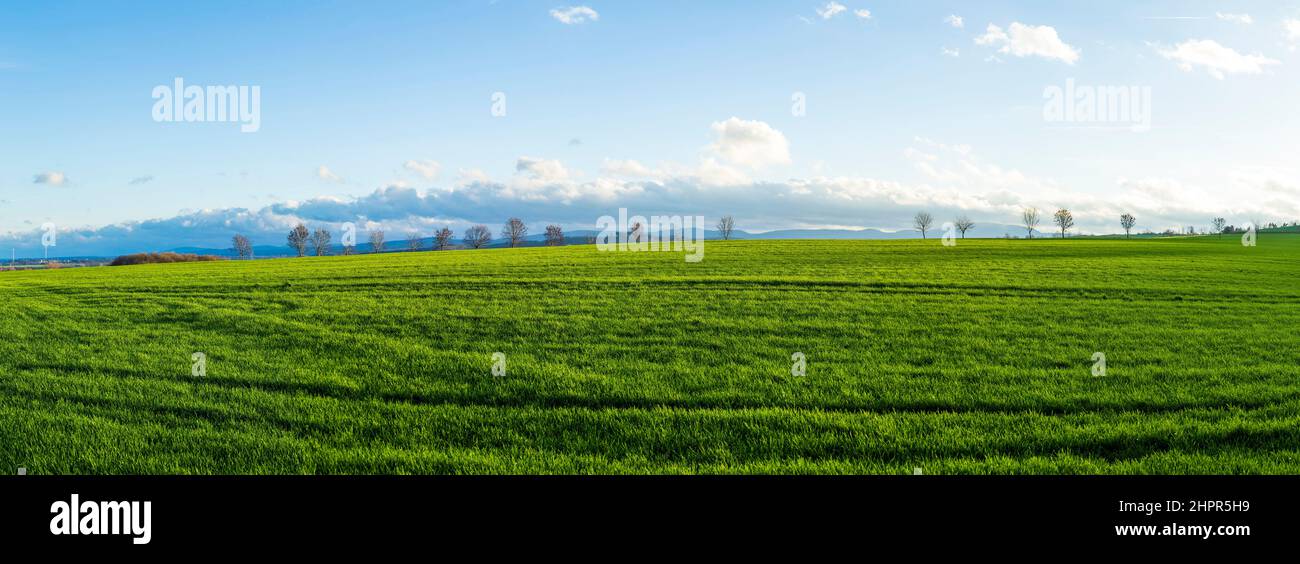rural landscape with fields in Thuringia, Germany Stock Photo - Alamy