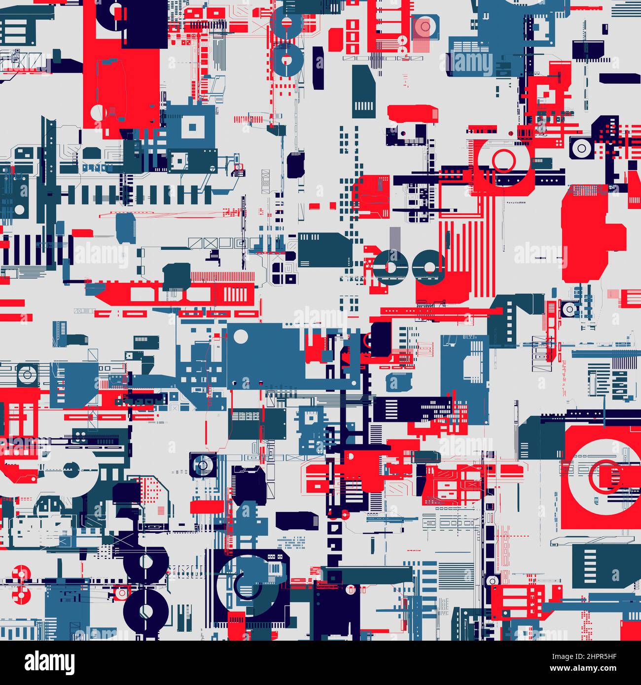 4K tech city color displacement map texture for 3d modelling Stock ...