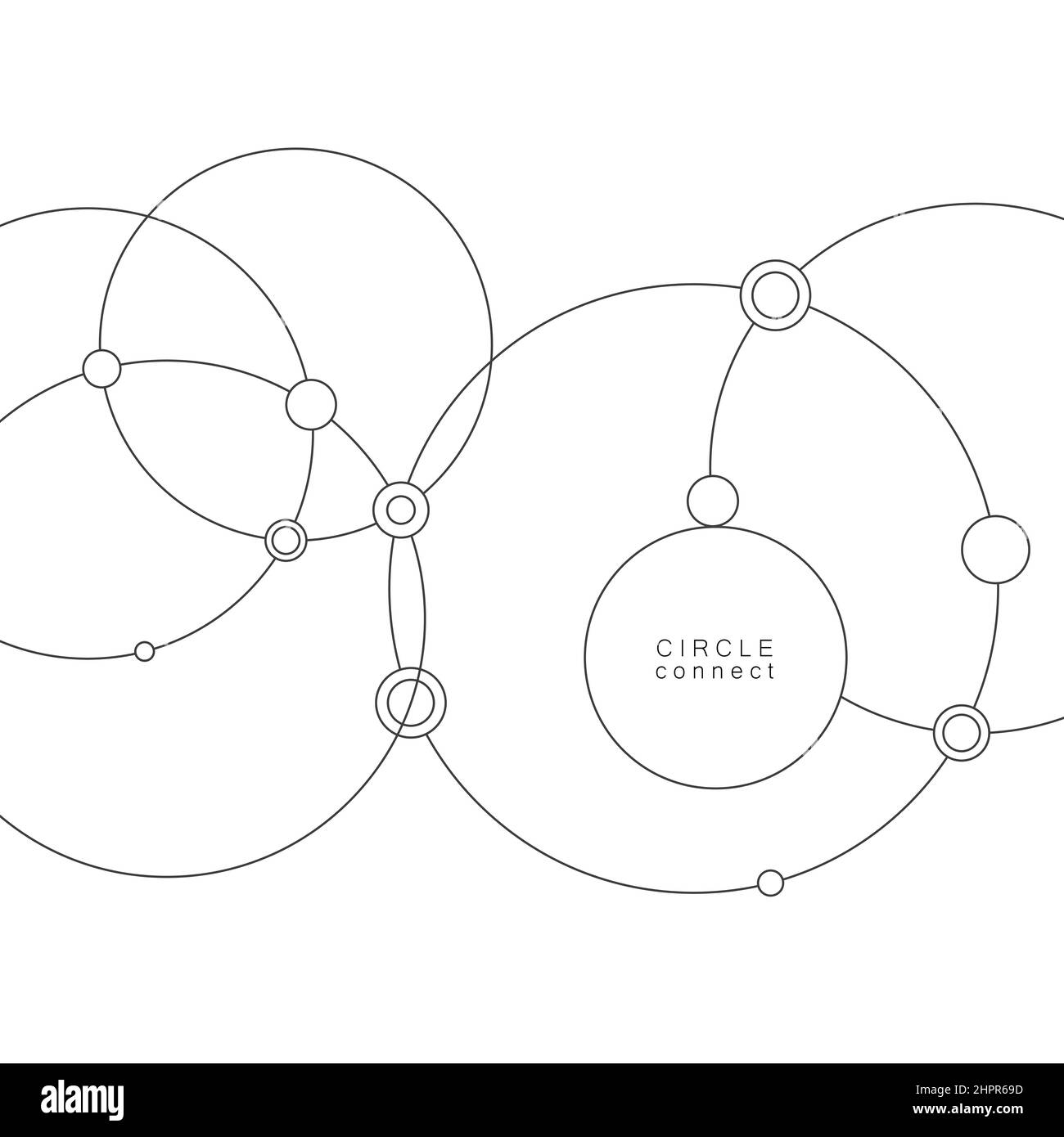 Technology abstract dot and circle connection Stock Vector Image & Art ...