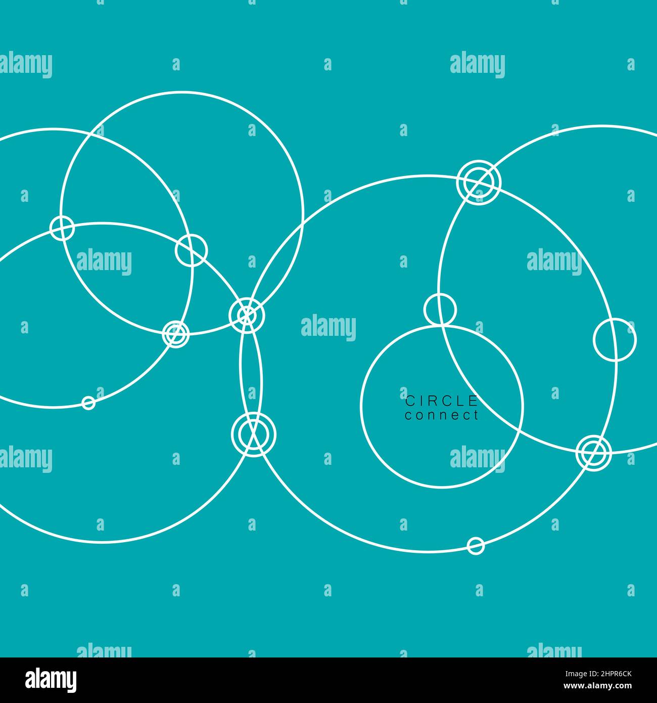 Technology abstract dot and circle connection Stock Vector Image & Art ...
