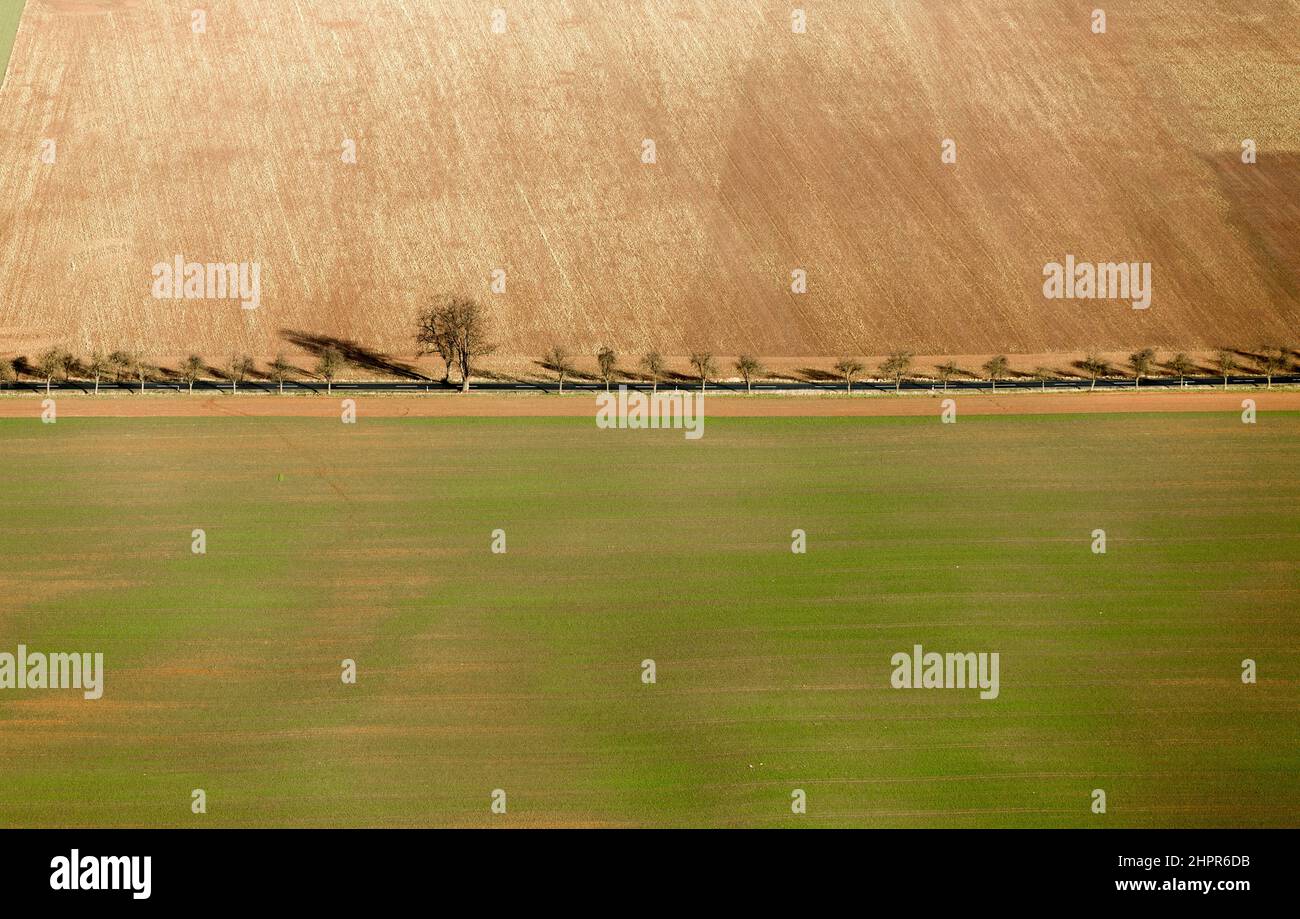 rural area in the Kyffhaeuser region in Thuringia, Germany Stock Photo ...