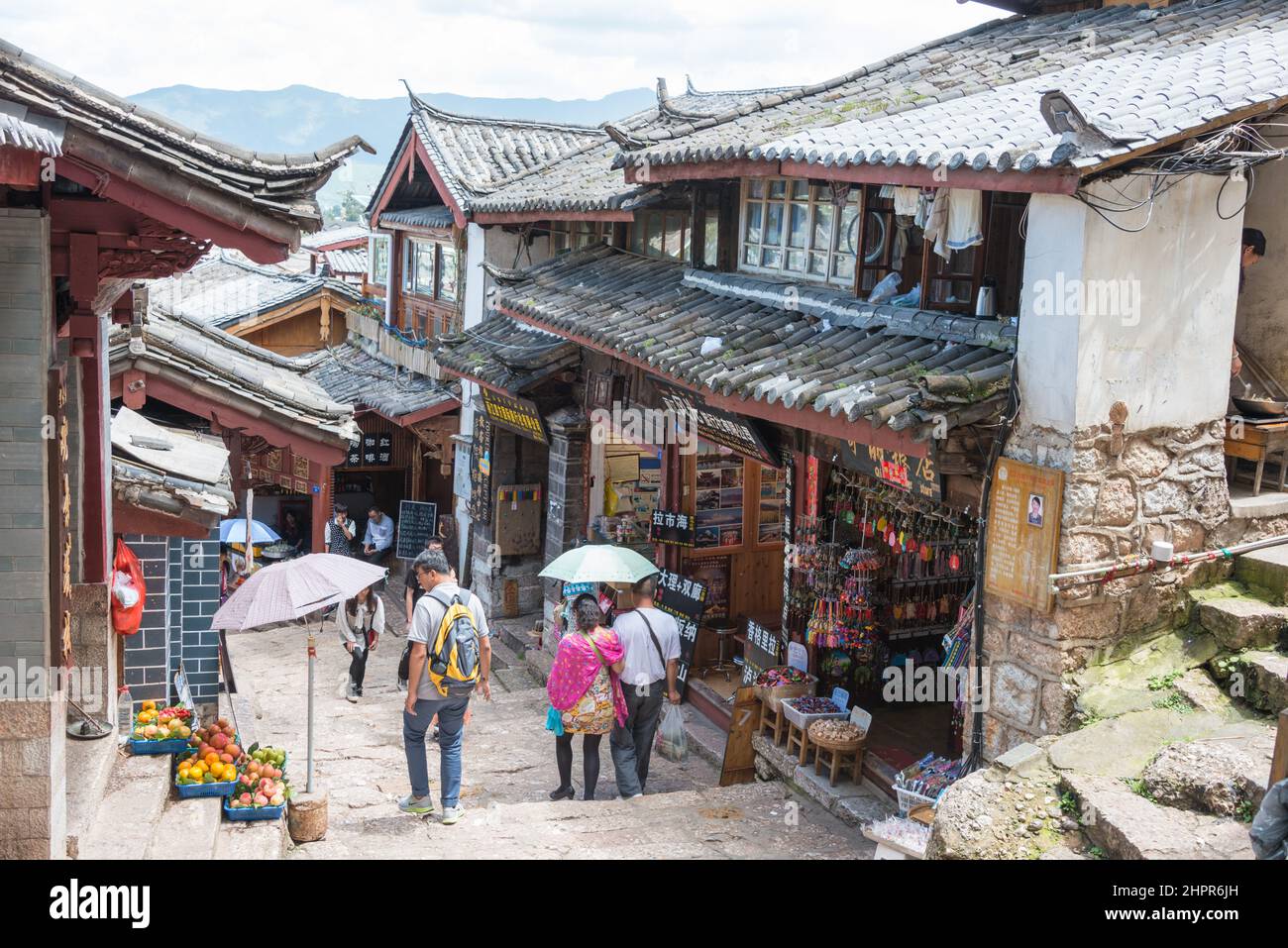 LIJIANG, CHINA - Old Town of Lijiang (UNESCO World heritage site). a ...
