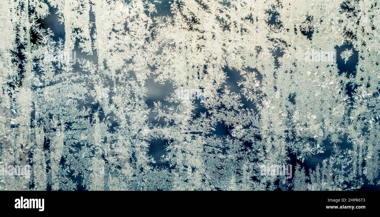 ice stars at the window Stock Photo - Alamy