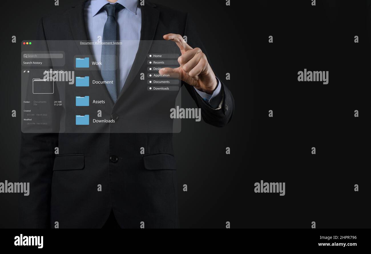 Document management concept. Virtual screen icons Document Management ... Document management concept. Virtual screen icons Document Management ...
