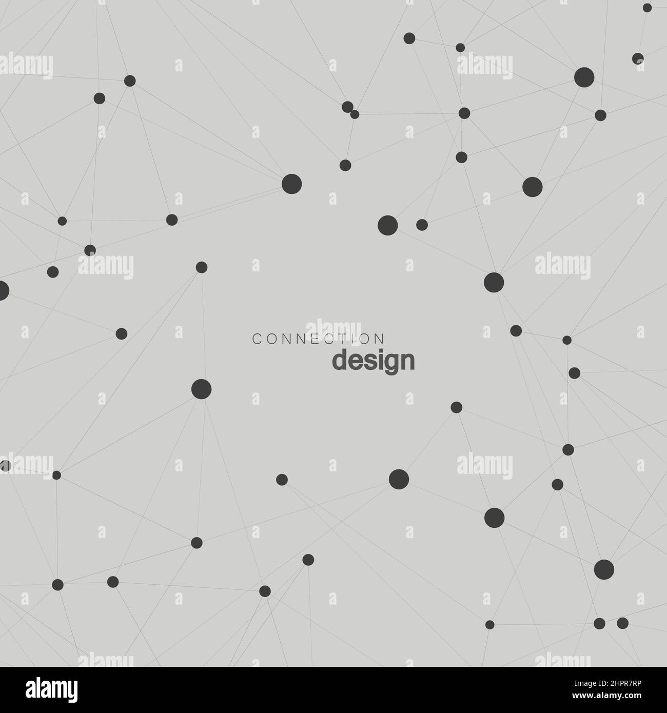 Abstract connect polygonal network background with dots and lines Stock Vector Image & Art - Alamy