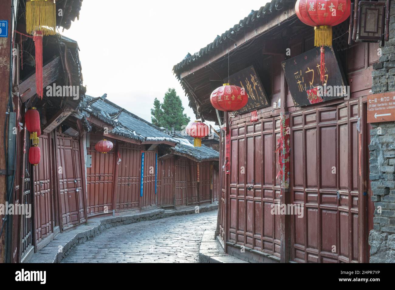 LIJIANG, CHINA - Old Town of Lijiang (UNESCO World heritage site). a ...