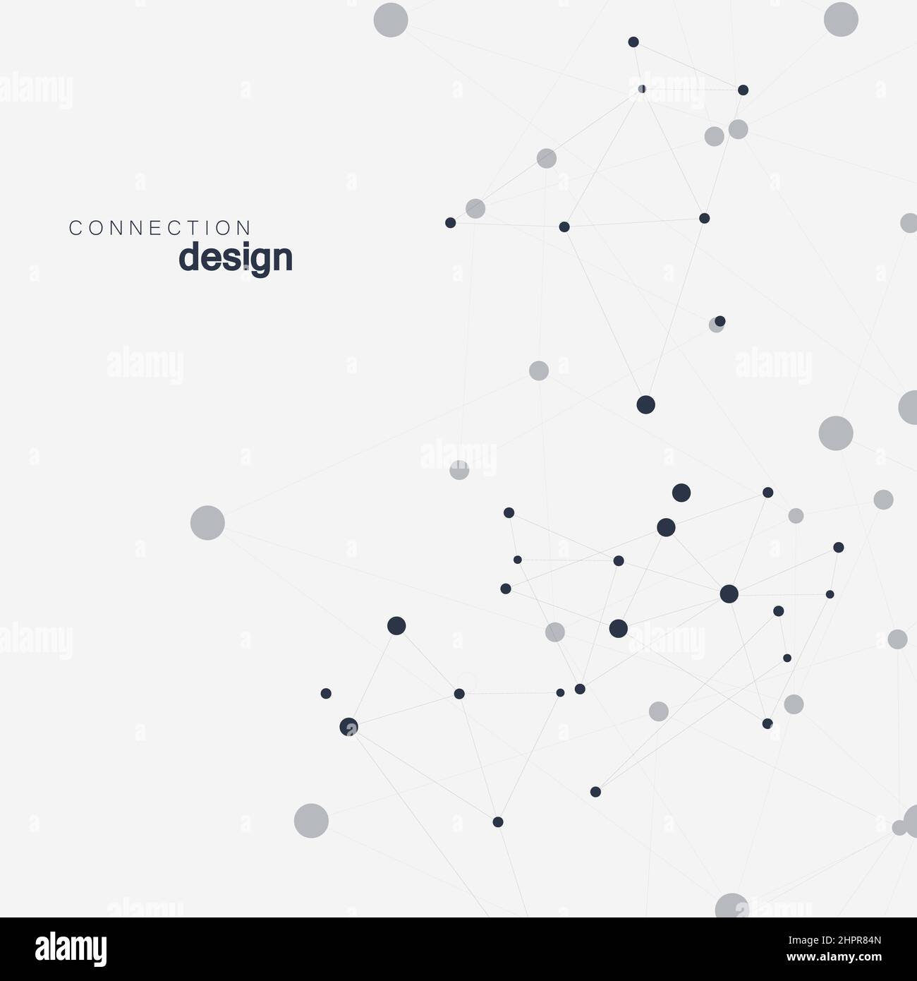 Abstract connect polygonal network background with dots and lines Stock Vector Image & Art - Alamy