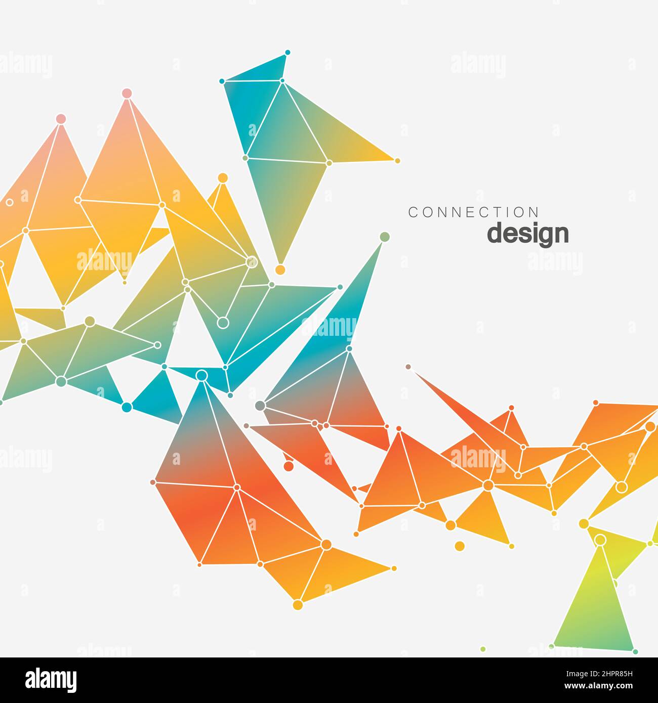 Vector network connection and atom design Stock Vector Image & Art - Alamy