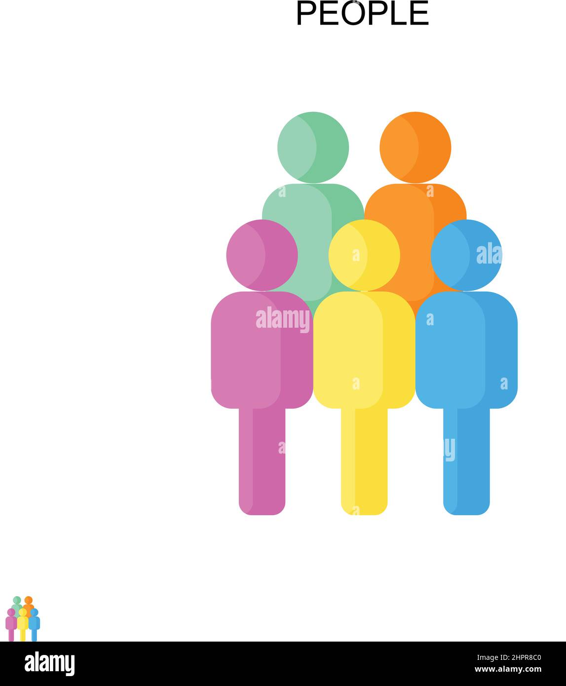 People Simple vector icon. Illustration symbol design template for web ...