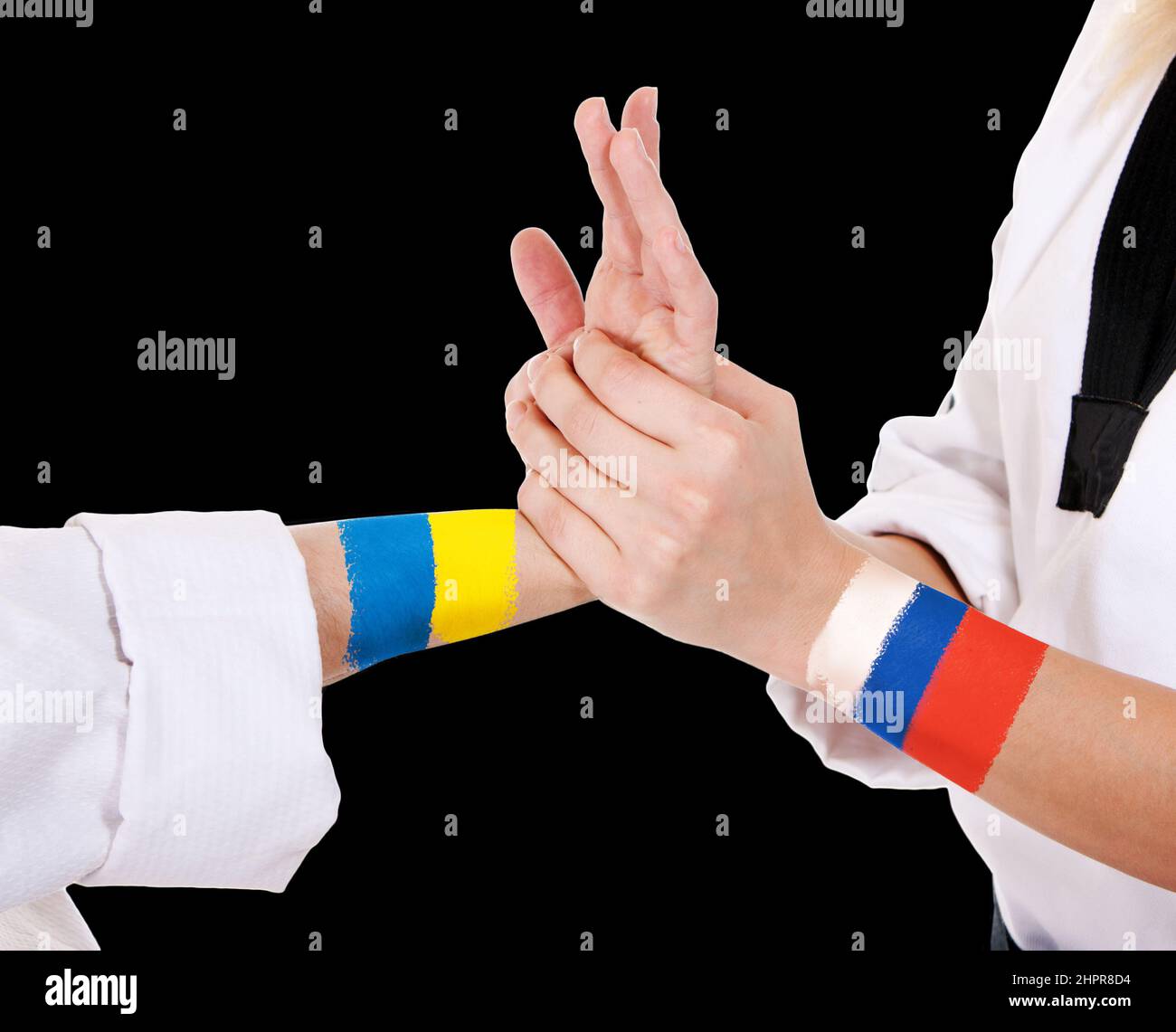 Two hands fight isolated on hi-res stock photography and images - Alamy