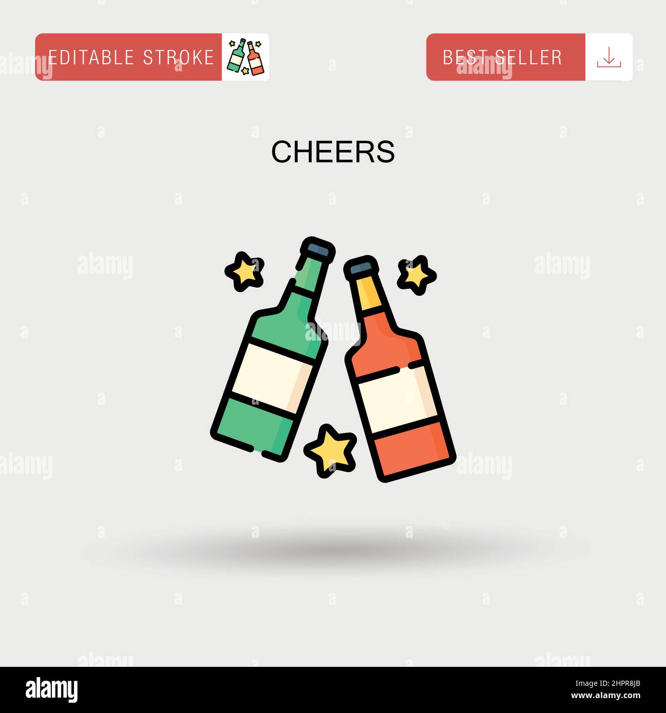 Together cheers Stock Vector Images - Alamy