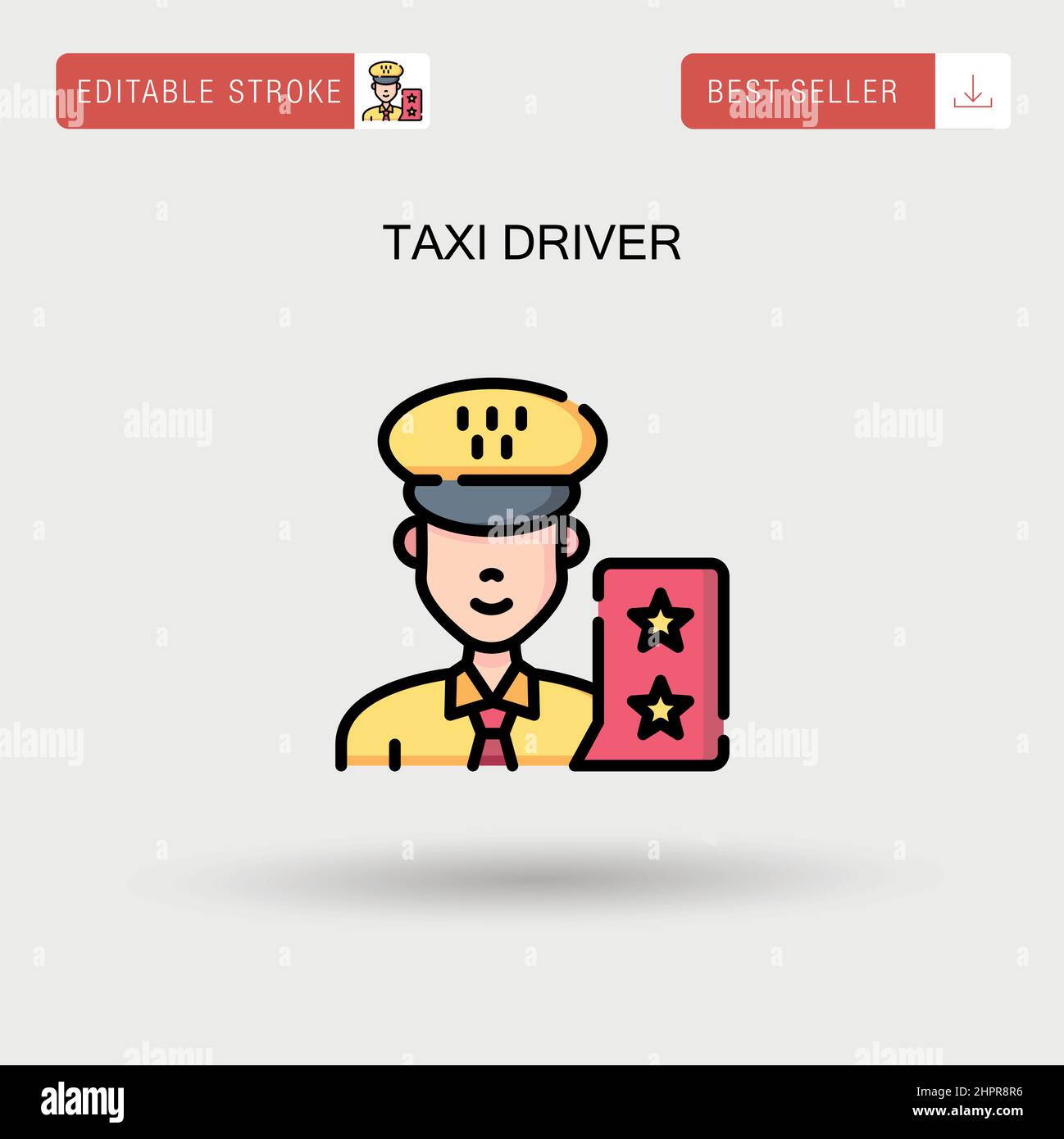 Taxi driver transportation service Stock Vector Images - Alamy