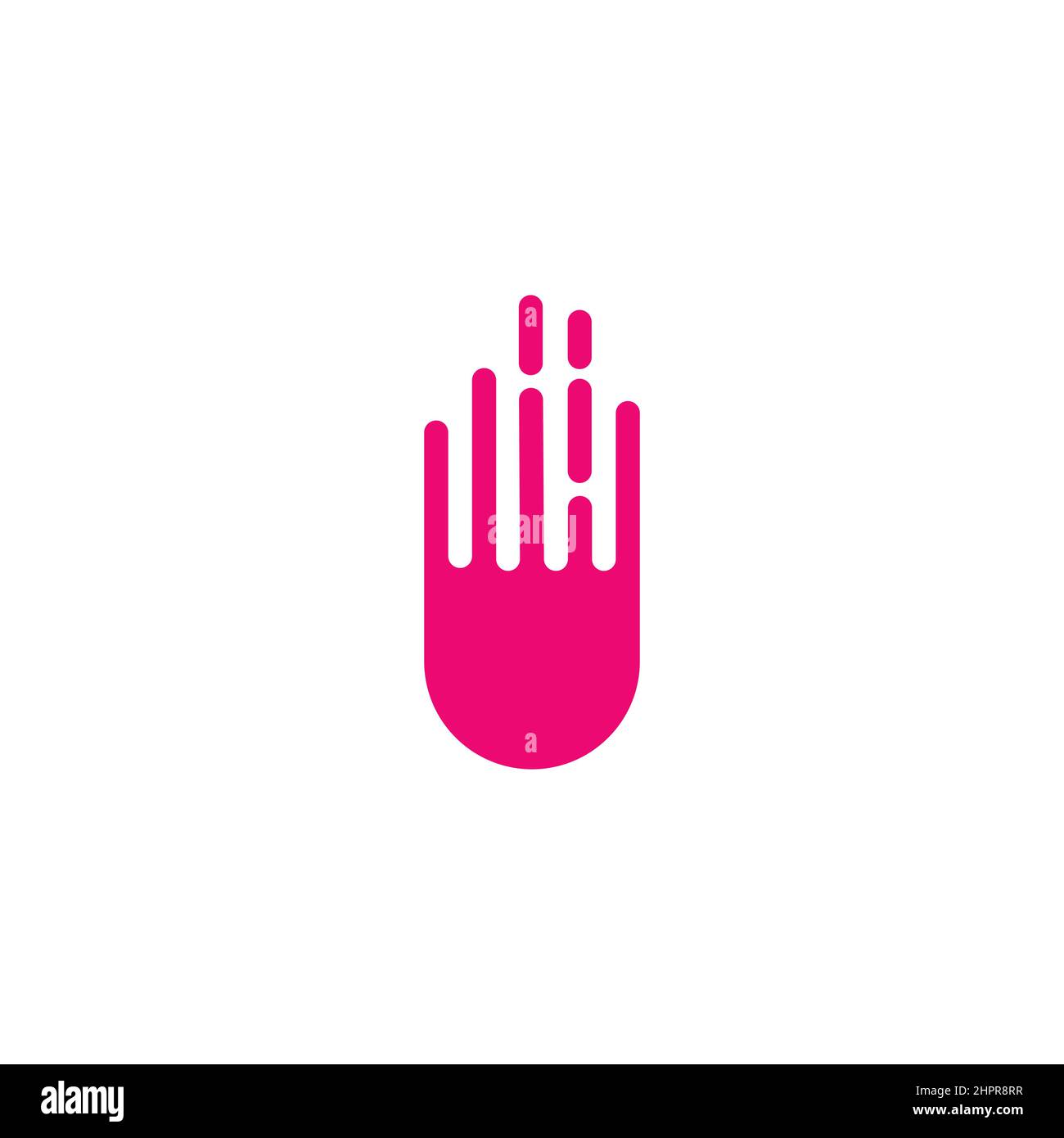 Vector abstract hand symbol Stock Vector Image & Art - Alamy