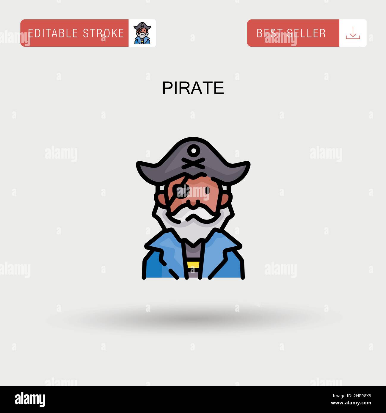 Pirate Simple vector icon Stock Vector Image & Art - Alamy