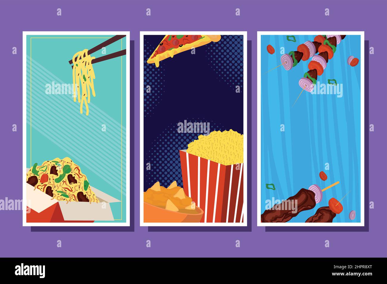 fast food vertical banner Stock Vector Image & Art - Alamy