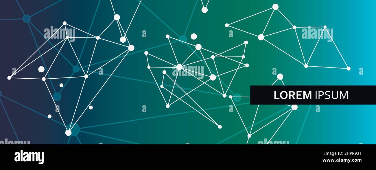 Connect vector visualization with dots and lines Stock Vector Image ...