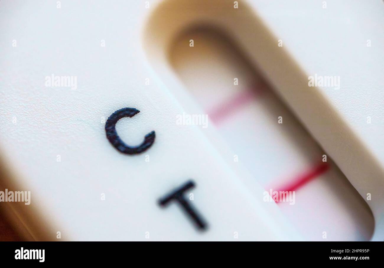 Positive rapid antigen detection test hi-res stock photography and ...