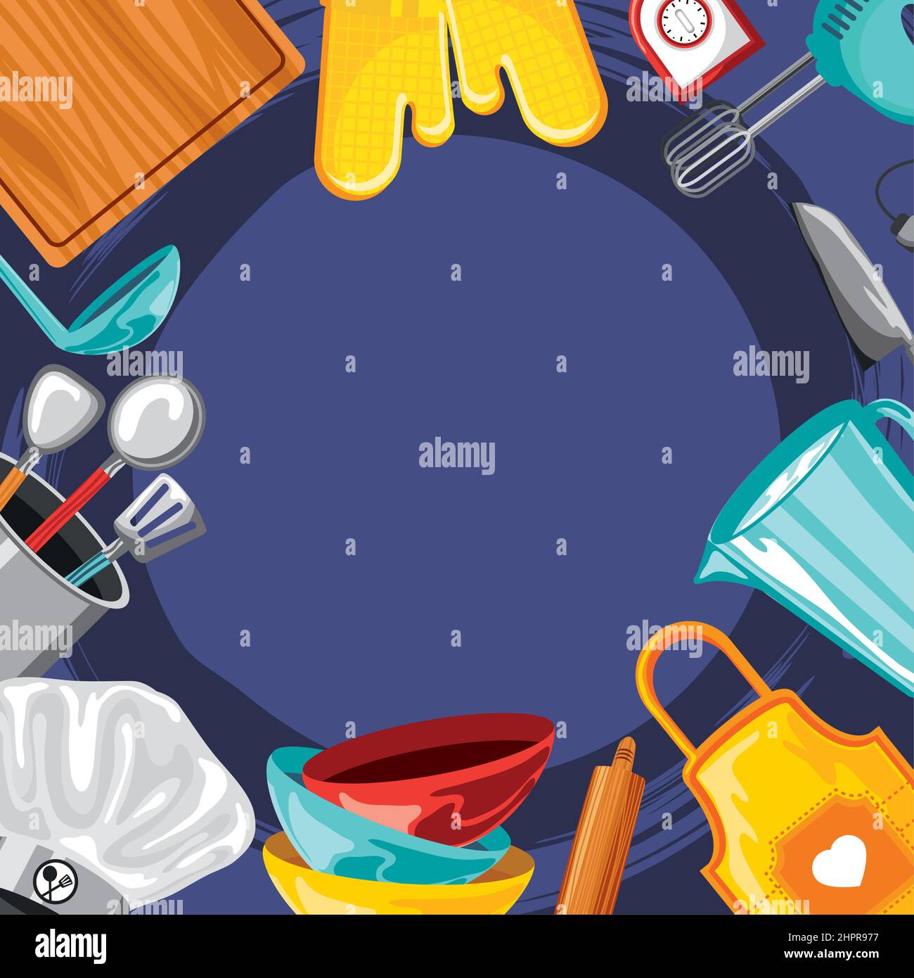 kitchen tools background Stock Vector Image & Art - Alamy