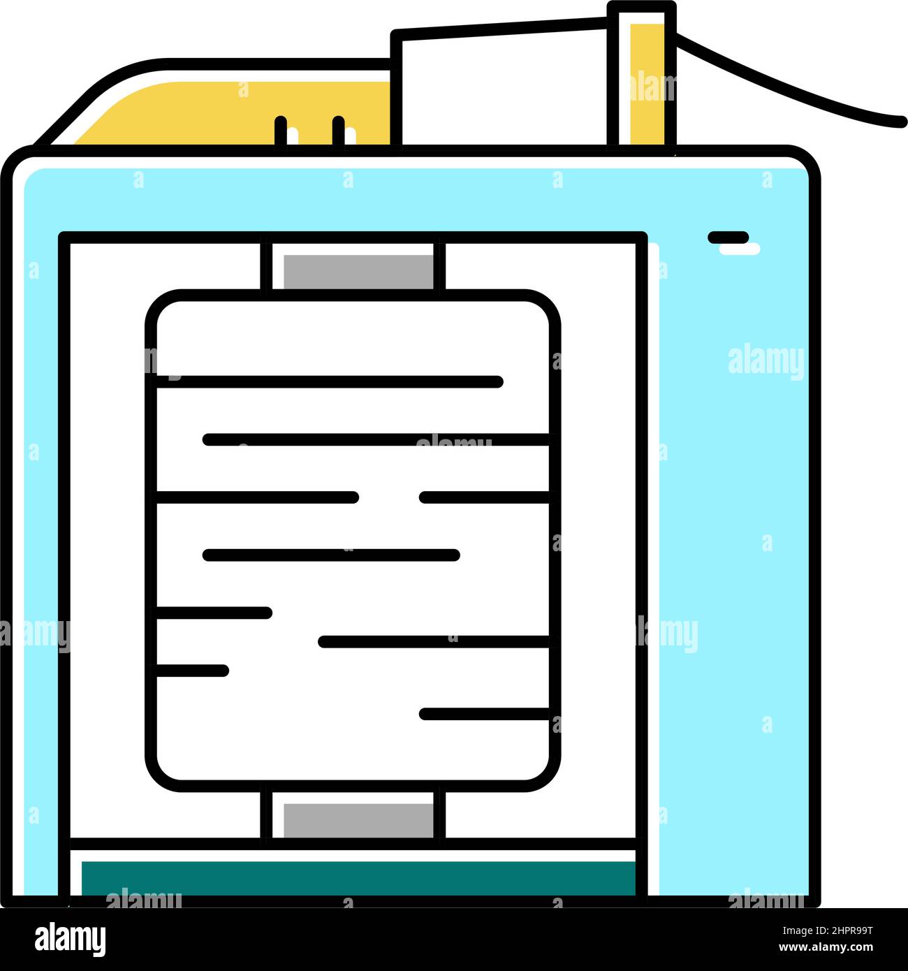 silk thread roll winding process color icon vector illustration Stock ...