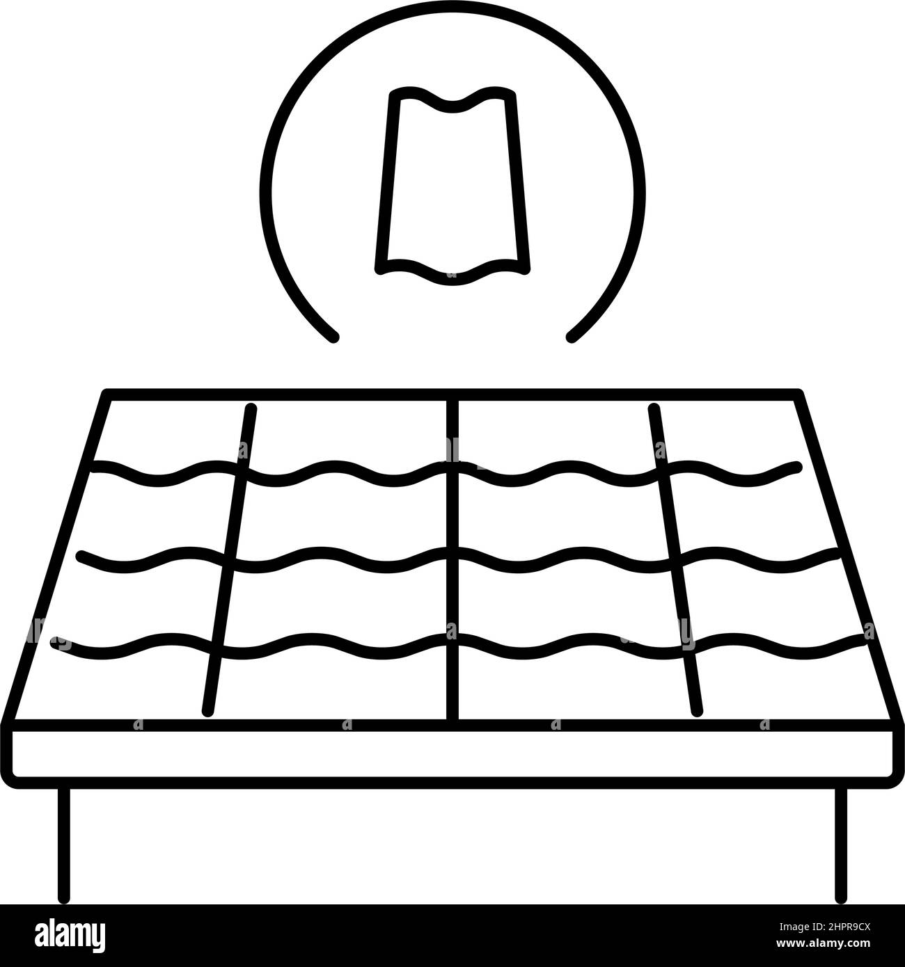 slate roof line icon vector illustration Stock Vector Image & Art - Alamy