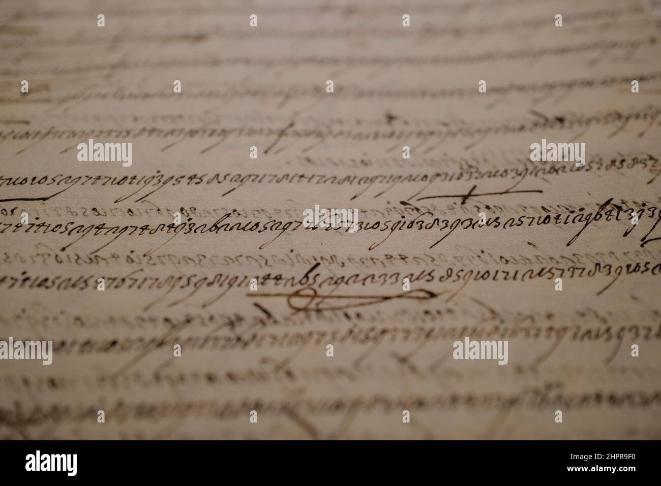 Detail of a 16th-century letter from the Medici Archive in Florence ...